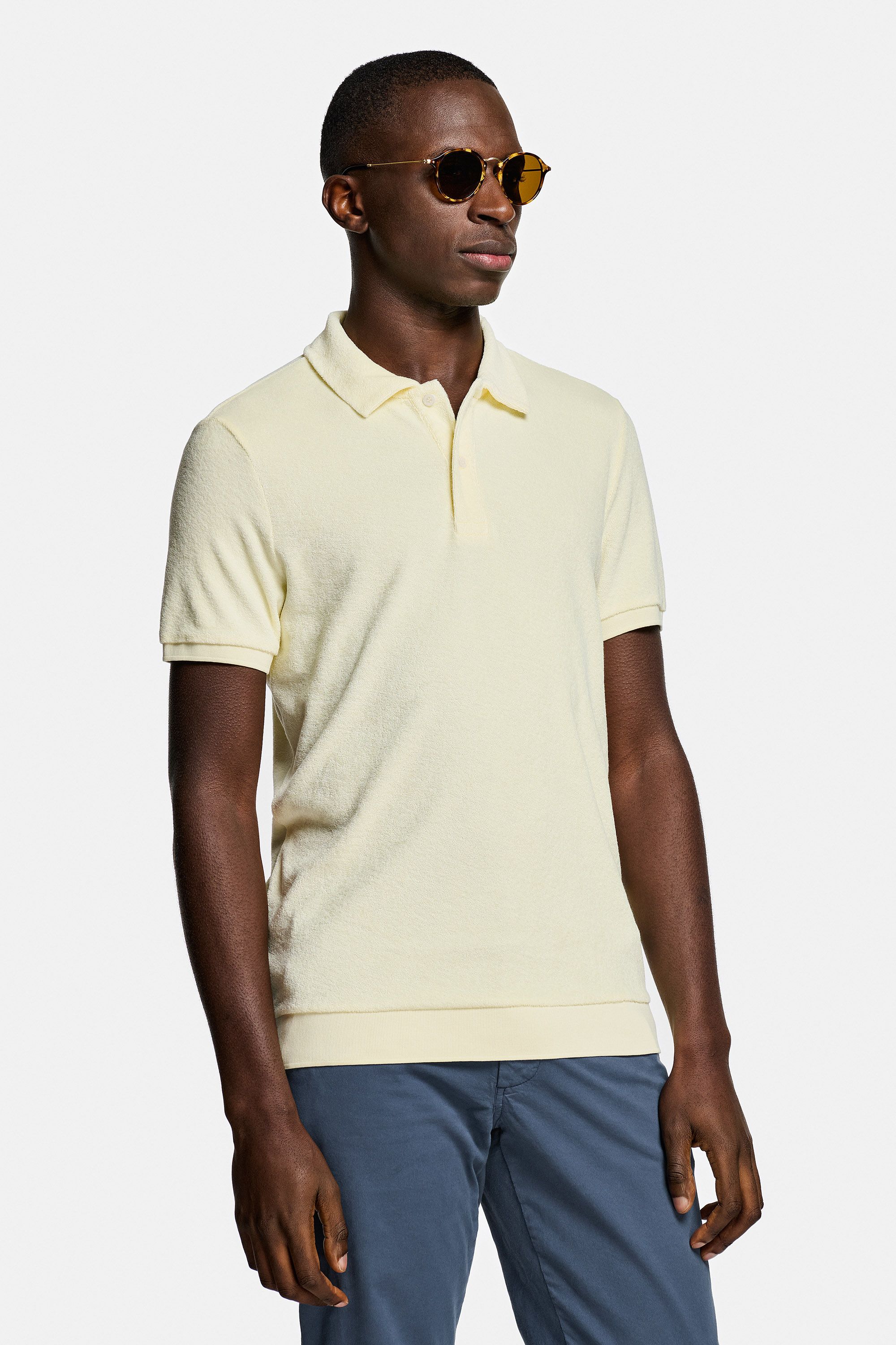 Men's Towelling Terry Polo Shirt | MR MARVIS