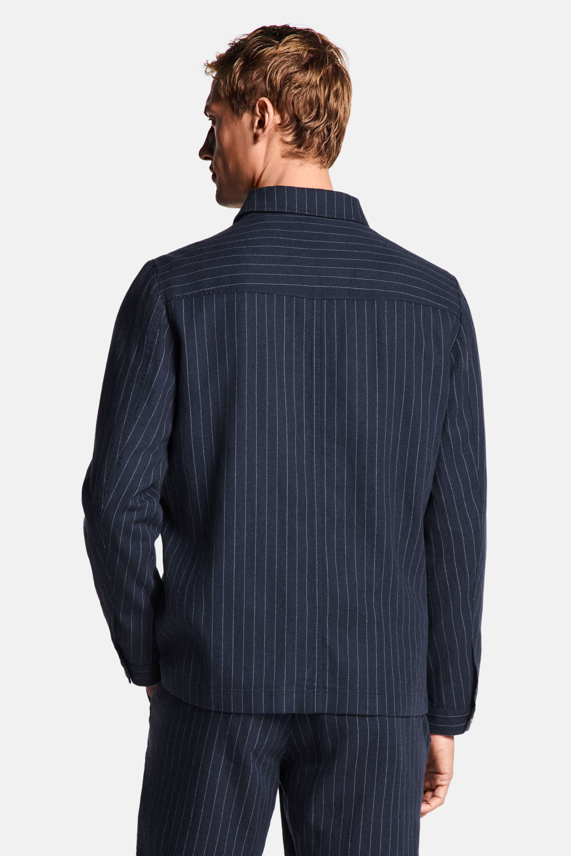 Cosmics Pinstripe * The Linen Shacket | MR MARVIS